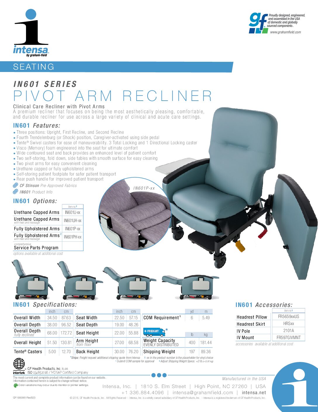 Product Sheet – IN601 – Intensa